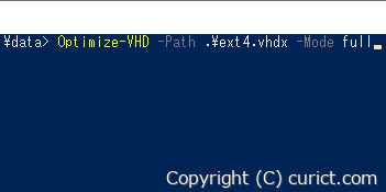 Docker(Windows) - 肥大化した ext4.vhdx の容量を減らす
